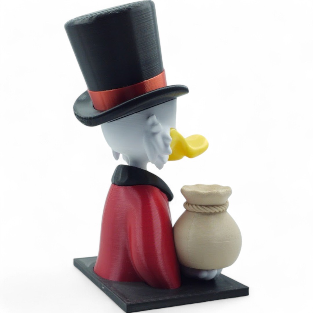 Tio Patinhas Busto Com Saco de Dinheiro Action Figure Colecionável ...