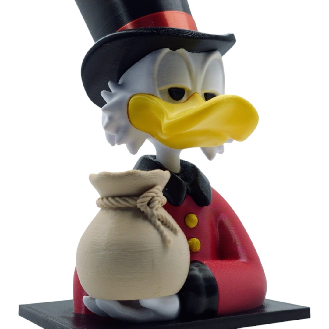 Tio Patinhas Busto Com Saco de Dinheiro Action Figure Colecionável ...