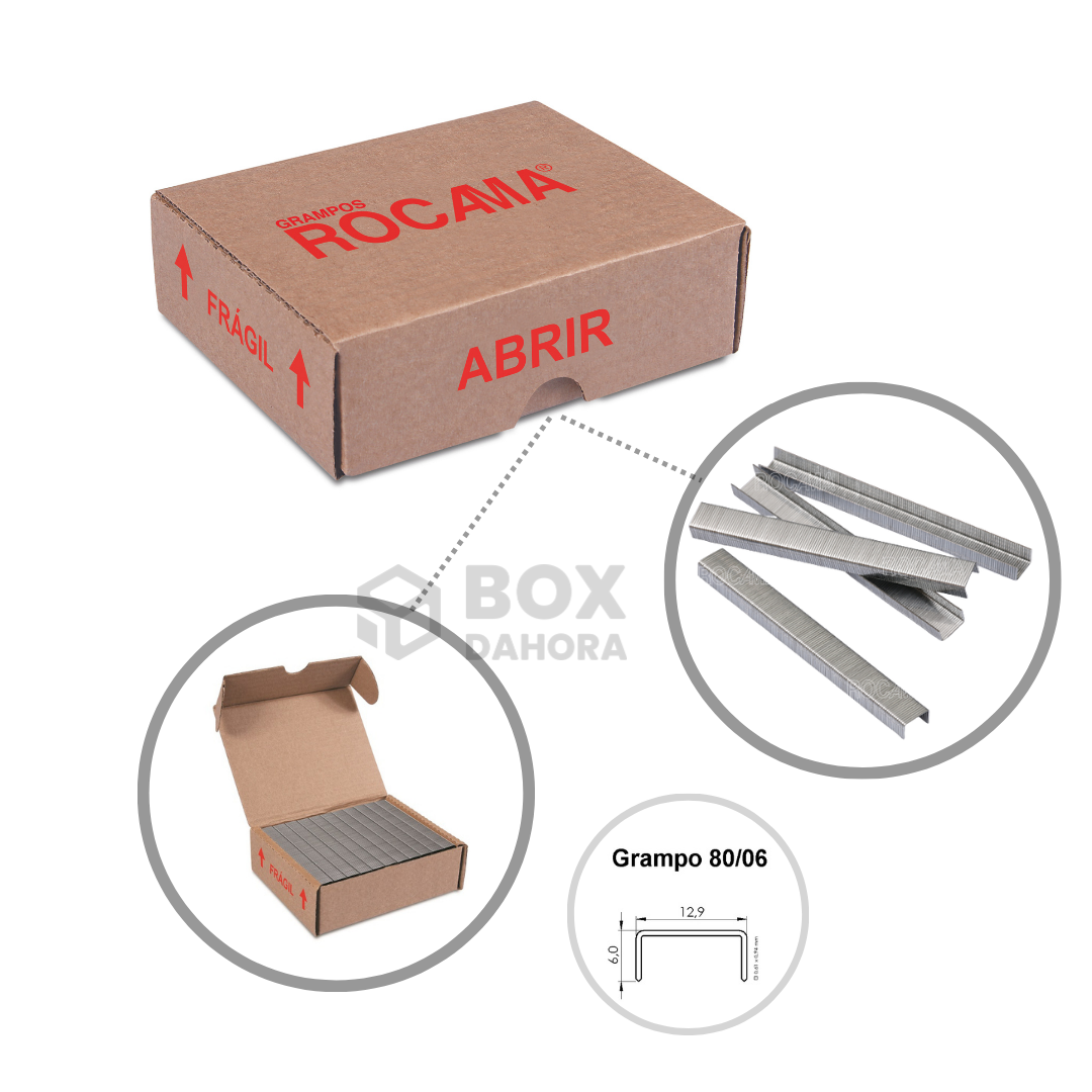 Grampo 80 Galvanizado Rocama - Box da Hora sua loja de ferramentas na ...