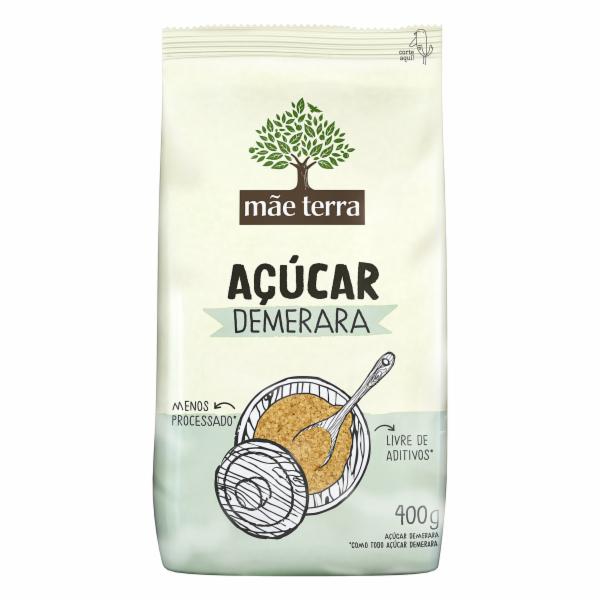AÇUCAR DEMERARA MÃE TERRA-400g - NOSSA NATURA-Produtos 100% Naturais