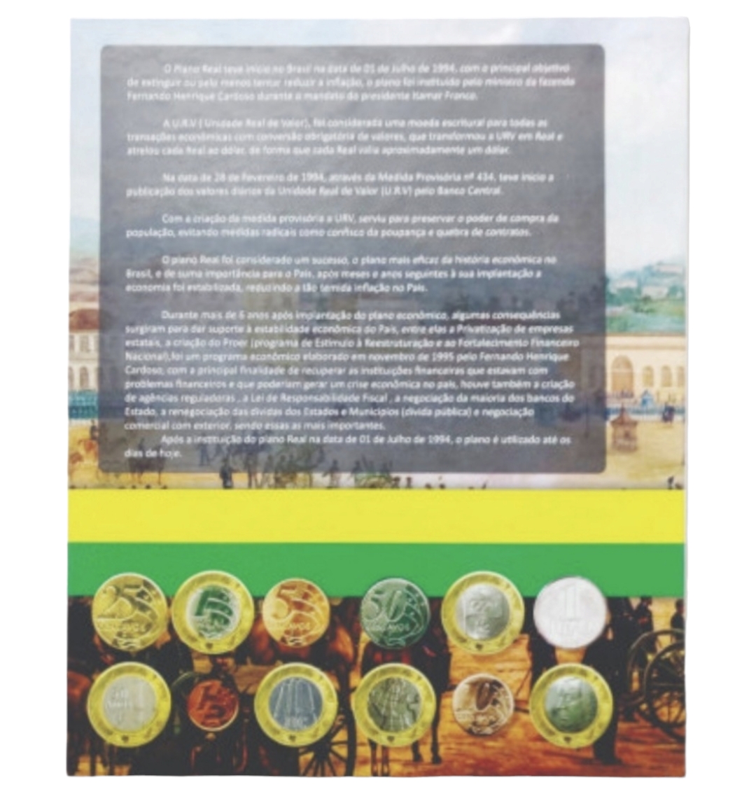 Álbum Moedas Plano Real 1994 - 2025 - cpnumismatica-material numismático