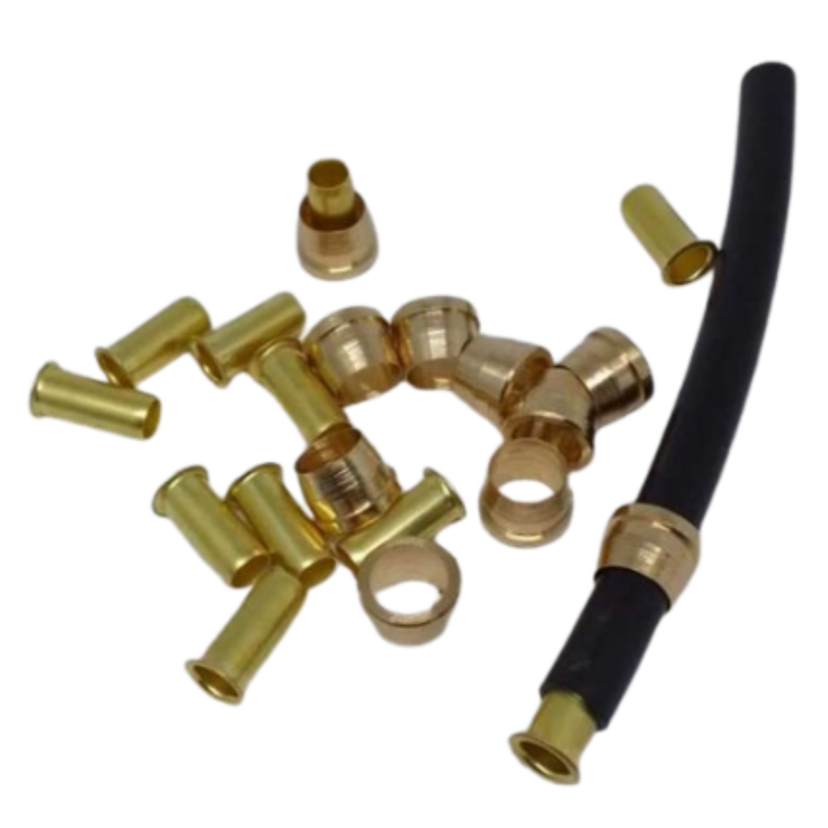 Kit Insert + Anilha Para Tubo Nylon Pu 6 A 12mm 1/4 3/8 1/2 - NEW FREIOS