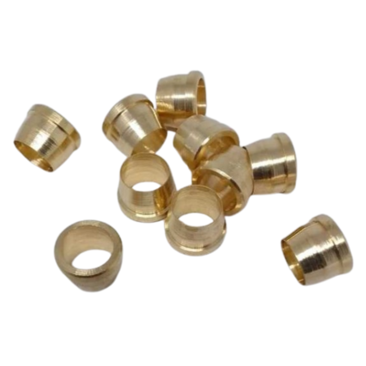 Kit Insert + Anilha Para Tubo Nylon Ou Pu 4mm C/ 10 Unidades - NEW FREIOS