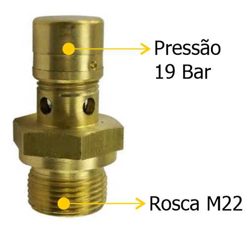 Válvula De Segurança Para Compressor Sc 10,8 Kg 363198 - NEW FREIOS