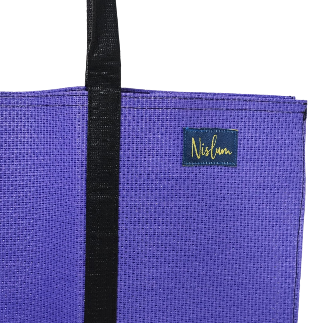 Ecobag Big Violeta & Alça Black – Resistente e Estilosa - Nislum