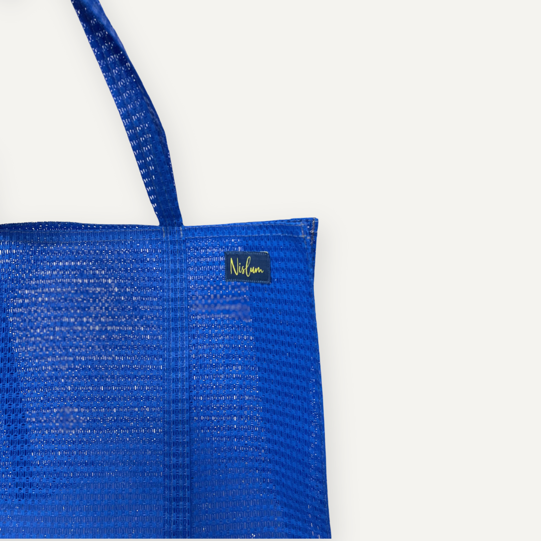Ecobag Medium Azul Royal – Elegância e Resistência - Nislum