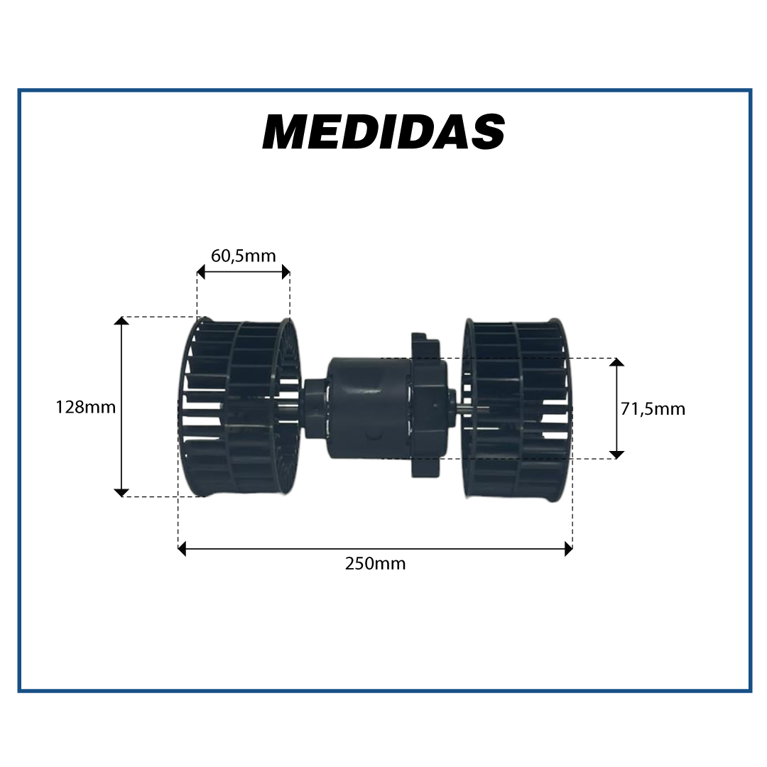 MOTOR VENTILADOR CAIXA EVAPORADORA VOLVO FH 24V 2002 2014 - Surplus Air