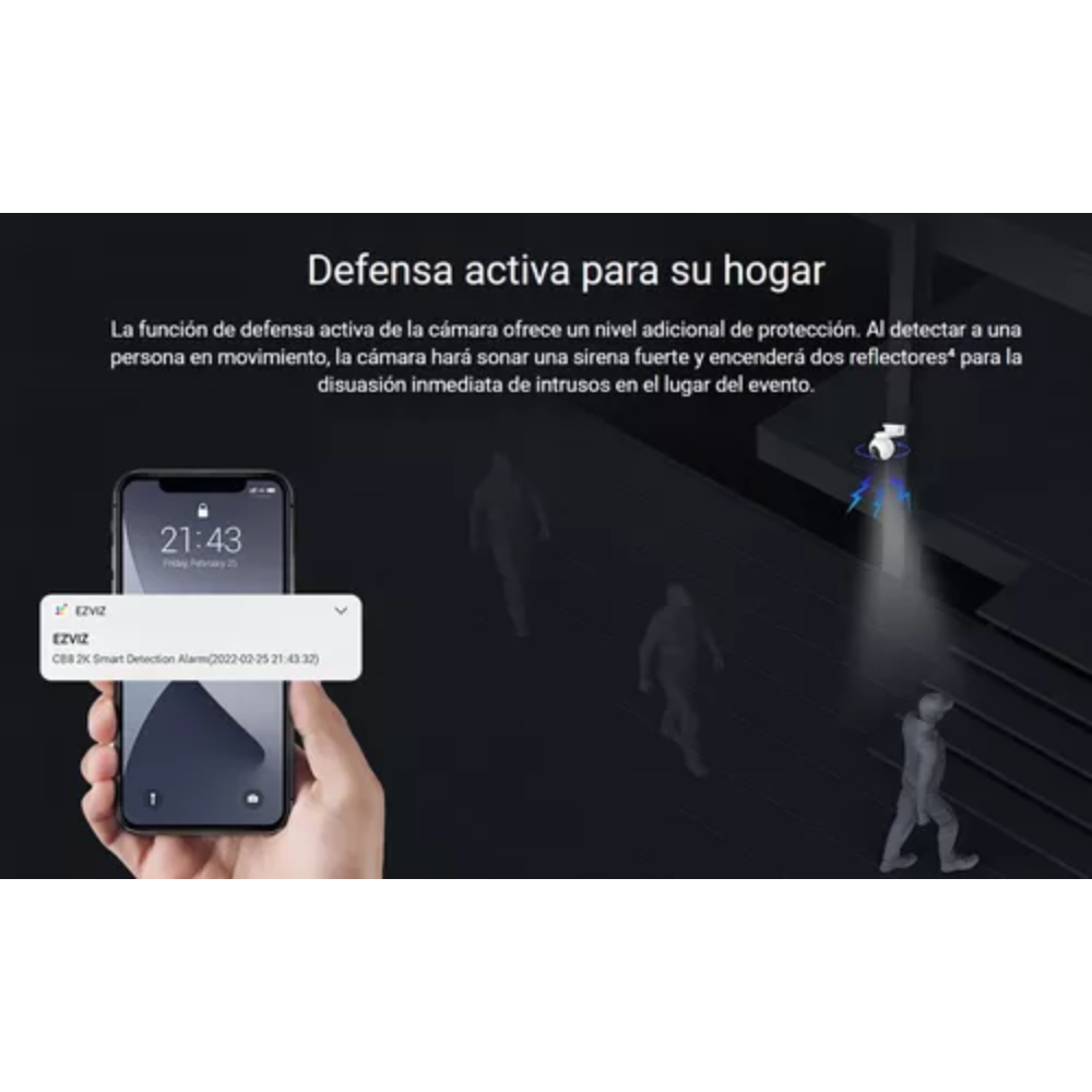 Câmera Wi-Fi Ezviz CB8 3MP 360° Night Vision PT IP Externa - KEYCASA