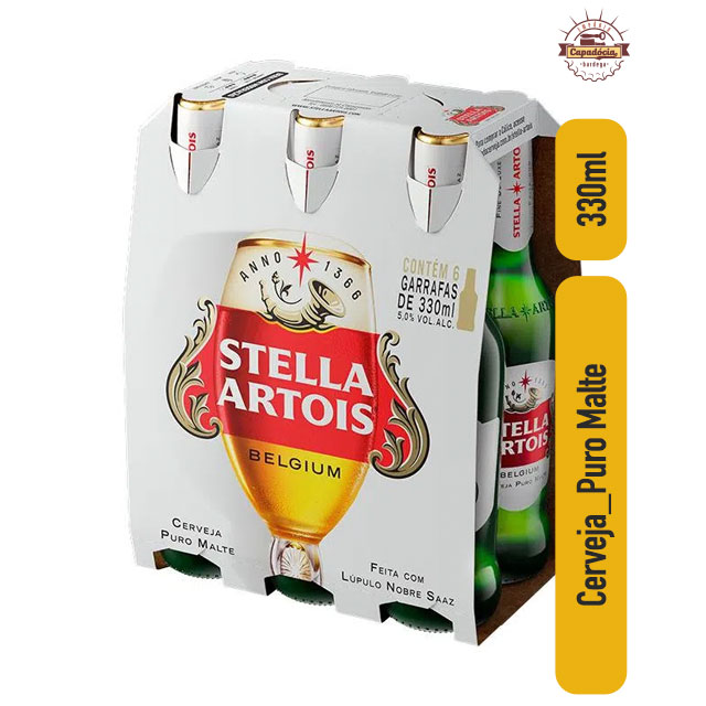 Cerveja Stella Artois Long Neck - 330ML - Capadócia BarDega