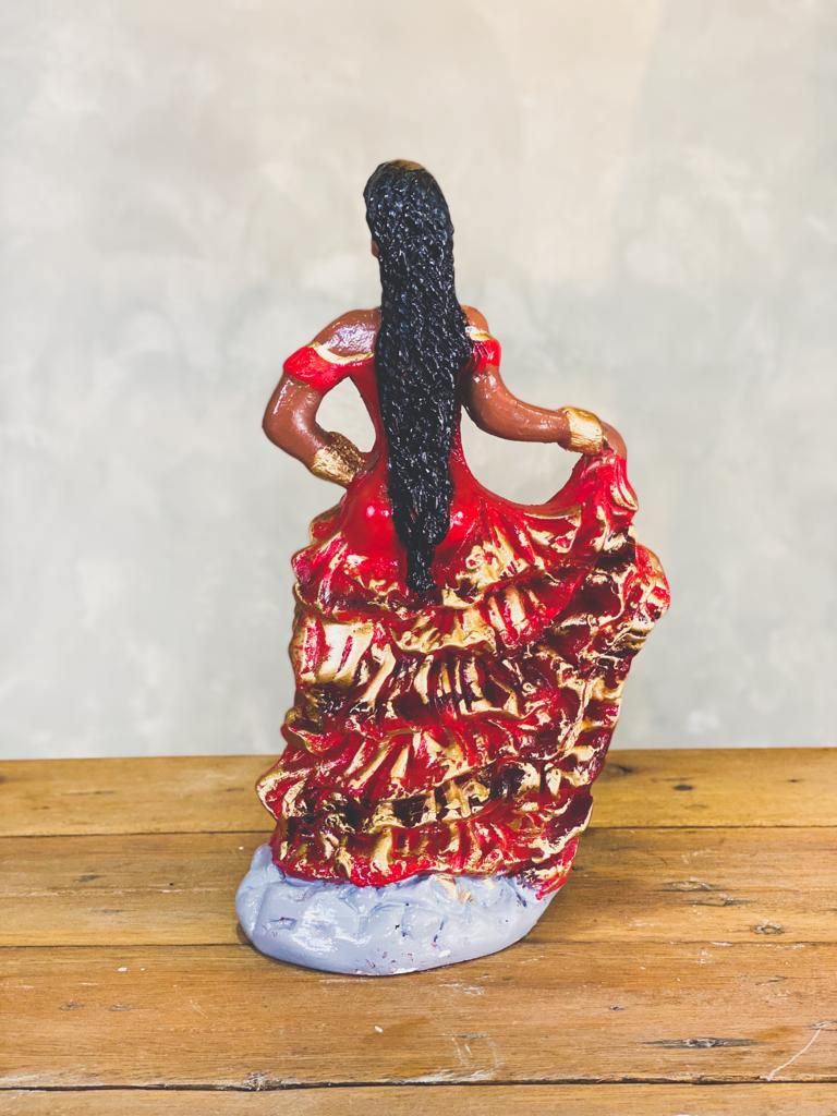 Imagem Cigana / pomba gira Vermelha - 26cm - Chamado de Fé