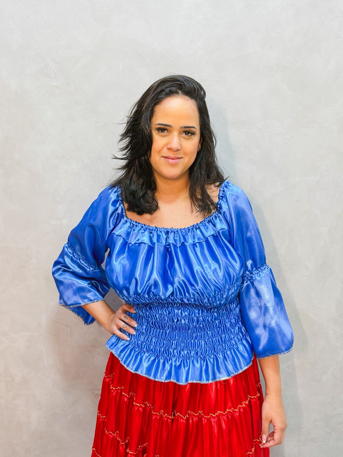 Bata Ciganinha Azul Royal - Chamado de Fé