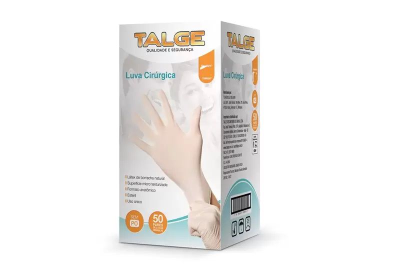 LUVA CIRURGICA 8,5 TALGE - TARGET ON