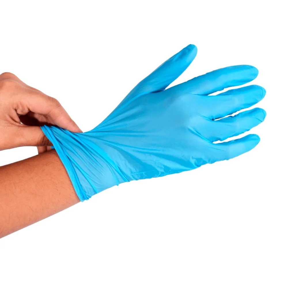 Luva Nitrílica Powder Free Azul Descarpack com 100 Unidades CA 31410 ...