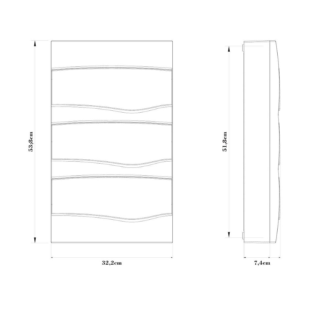 Centro Quadro Distribuicao Sobrepor 36 Tramontina 56300076 - BZMarket ...