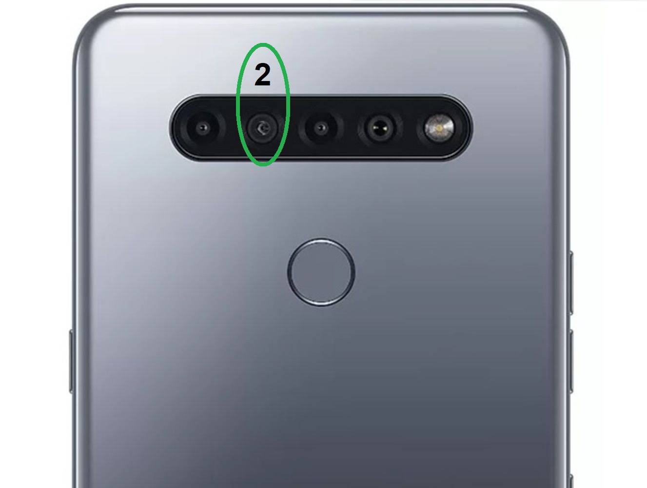 Câmera traseira Número 2 Celular K51s K510 - Brascell