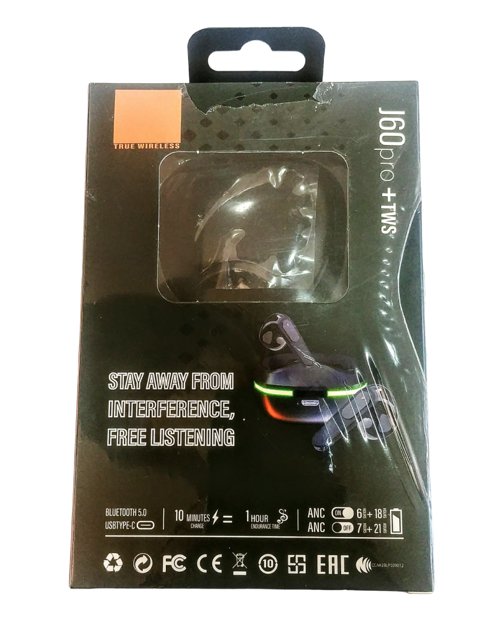 Fone De Ouvido In-ear Sem Fio Compativel Jbl J60 Pro + Tws - Brascell