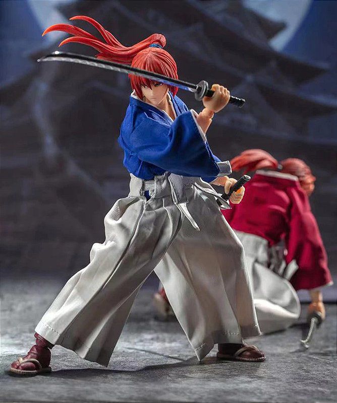 Action Figure Kenshin Himura Battousai Versão 2 - Samurai X - Cubo Nerd ...