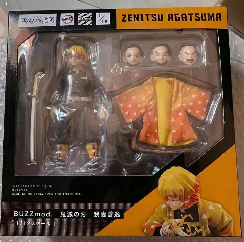 Action Figure Zenitsu Agatsuma Aniplex - BUZZmod - Cubo Nerd - O ...