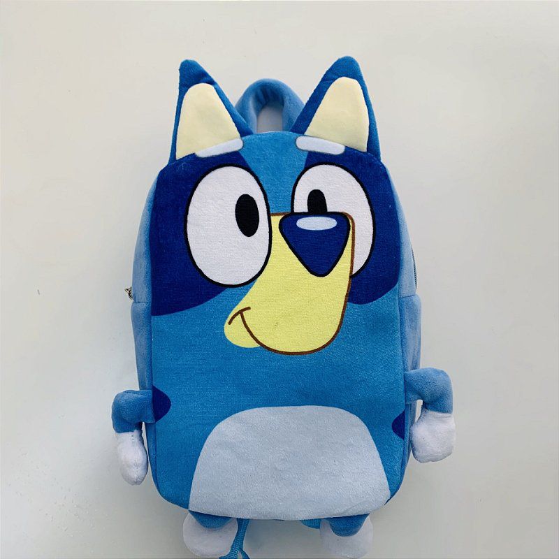 Mochila Escolar Pelúcia Bluey - Cubo Nerd - O universo geek em um clique.