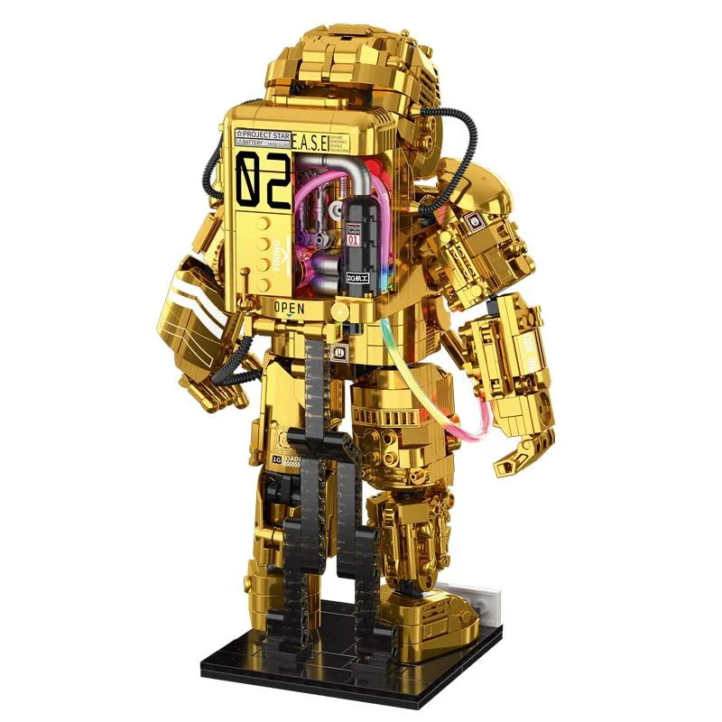 Blocos de Montar Astronauta Spaceman Gold - Cubo Nerd - O universo geek ...