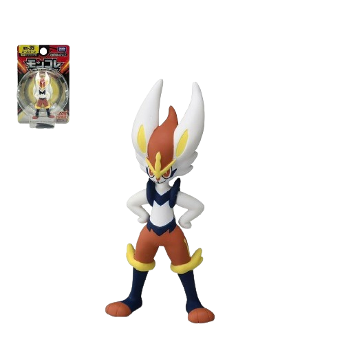 Figure Cinderace Pokémon Monster Collection - Original Takara Tomy ...