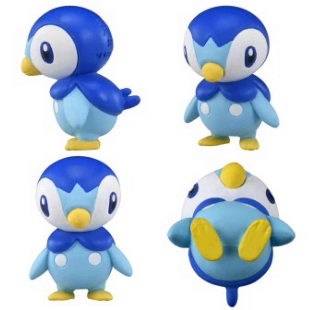 Figure Piplup Pokémon Monster Collection - Original Takara Tomy - Cubo ...