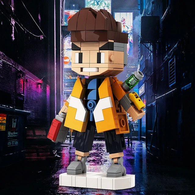 David Martinez Cyberpunk Edgerunners - Blocos de Montar - Cubo Nerd - O ...