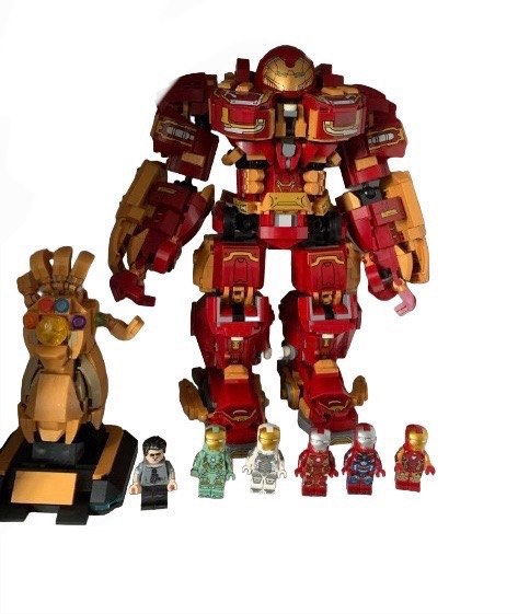 Figure Hulkbuster 2000 peças Marvel - Blocos de Montar MOC - Cubo Nerd ...