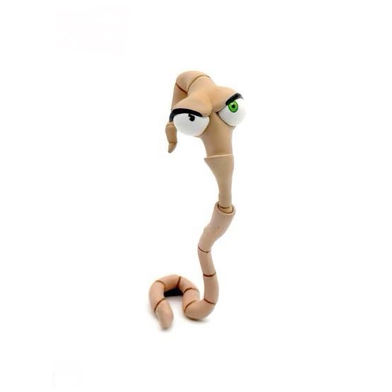 Action Figure Worm Body And Heads Pack Earthworm Jim - Original PDNA T ...