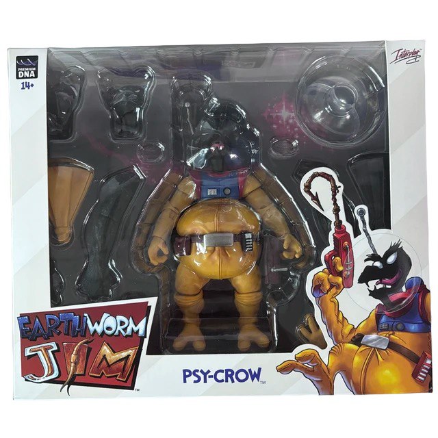 Action Figure Psy-Crow Earthworm Jim - Original PDNA Toys - Cubo Nerd ...