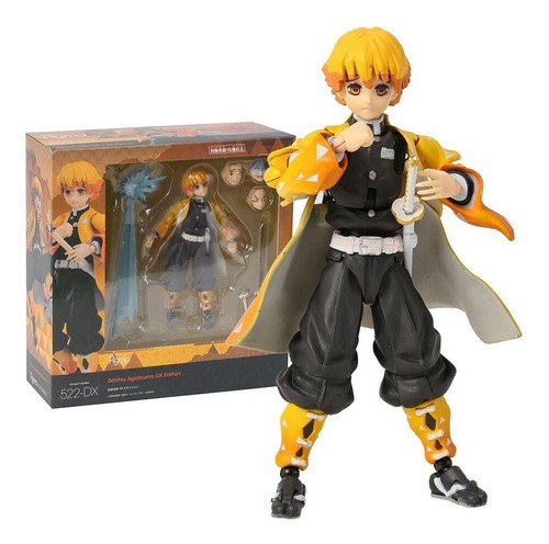 Action Figure Zenitsu Agatsuma Demon Slayer - Original Figma 522 - Cubo ...