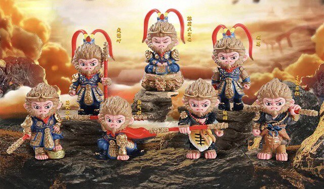 Pack 6 Mini Figures Wukong - Black Myth Wukong - Cubo Nerd - O universo ...