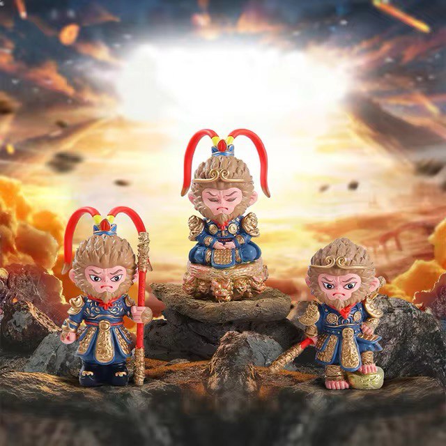 Pack 6 Mini Figures Wukong - Black Myth Wukong - Cubo Nerd - O universo ...