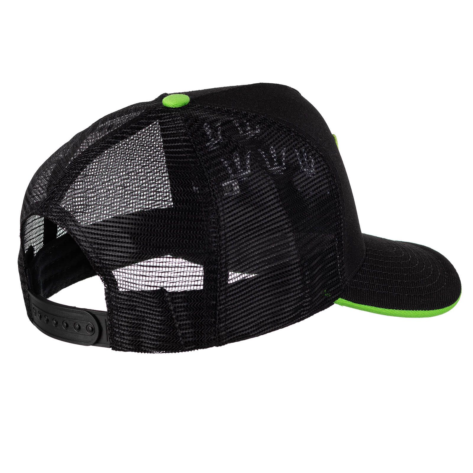 Boné BGFA MOD. 01 Preto e Verde Trucker 6 gomos - BGFA Recordes