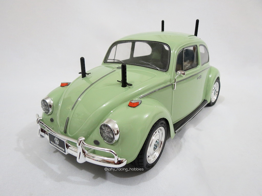 Volkswagen Beetle Fusca 1300 Sedã Verde Caribe Tamiya RTR Brasil - Jahy ...