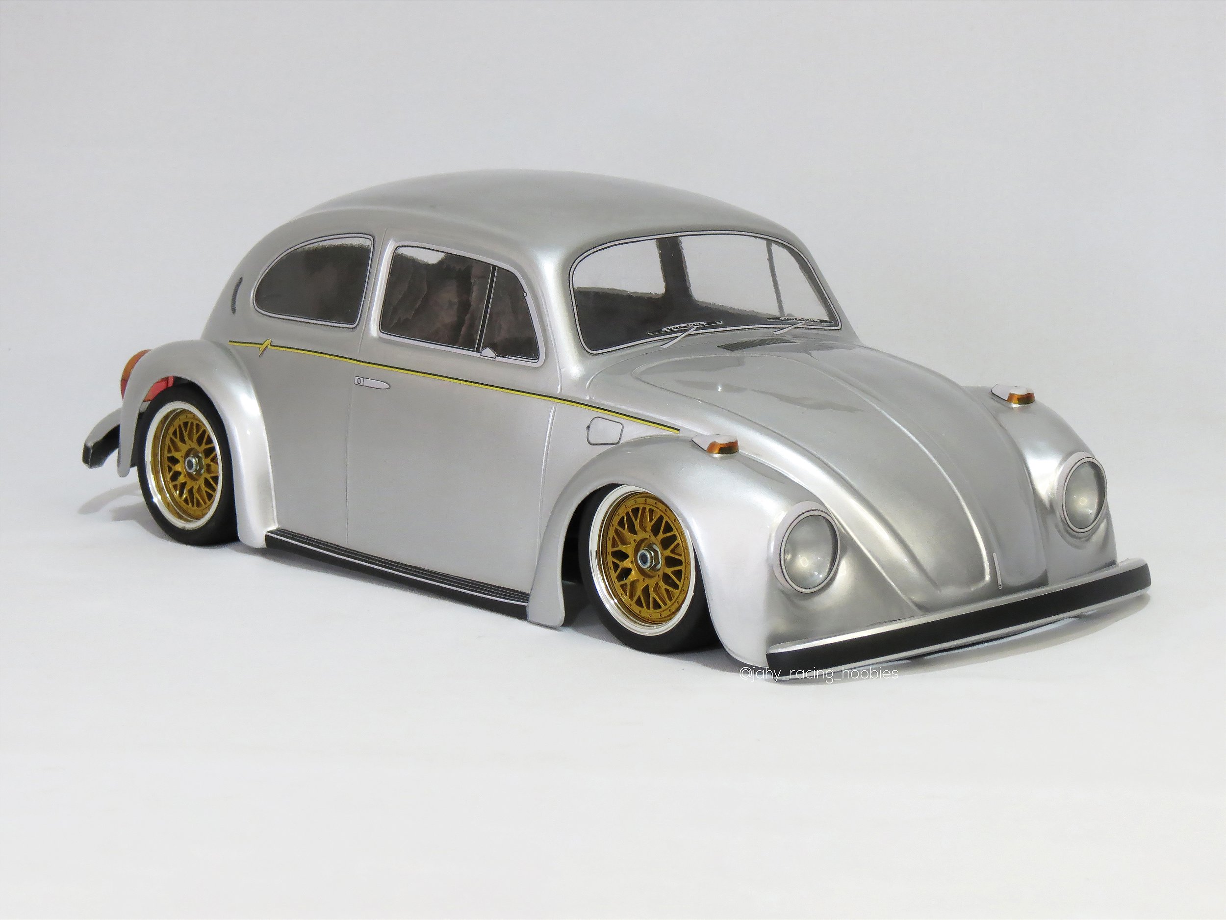 Automodelo R/C Volkswagen Fusca Itamar Prata Lunar RTR Brasil - Jahy ...