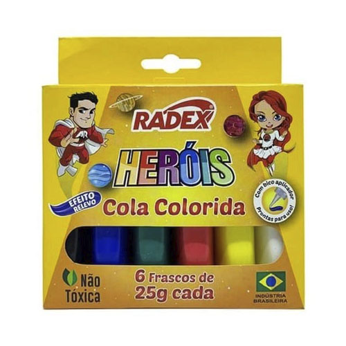 Colo 6 cores Radex - Alfa Papelaria