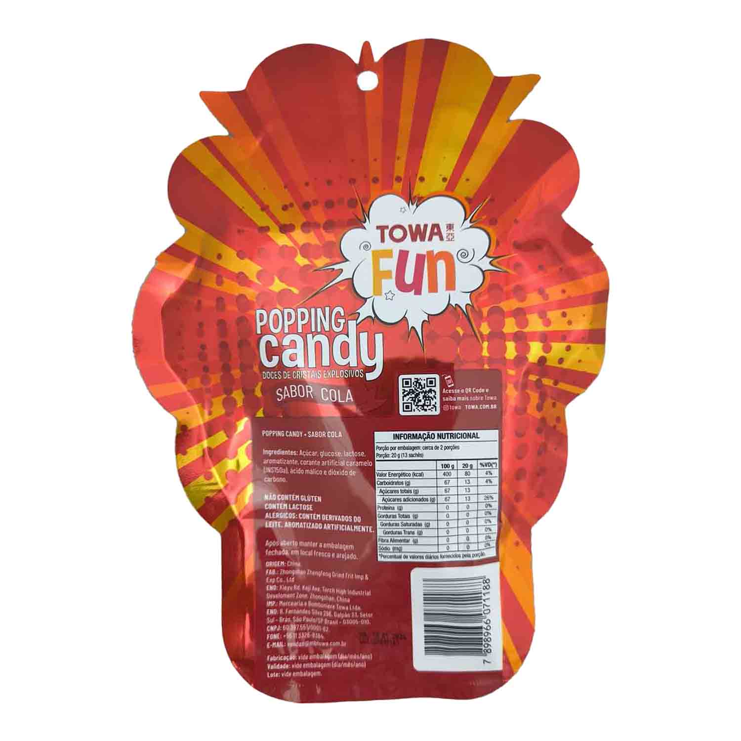 Bala Explosiva Popping Candy SB Coca Cola 30Gx48 Towa - Asia One