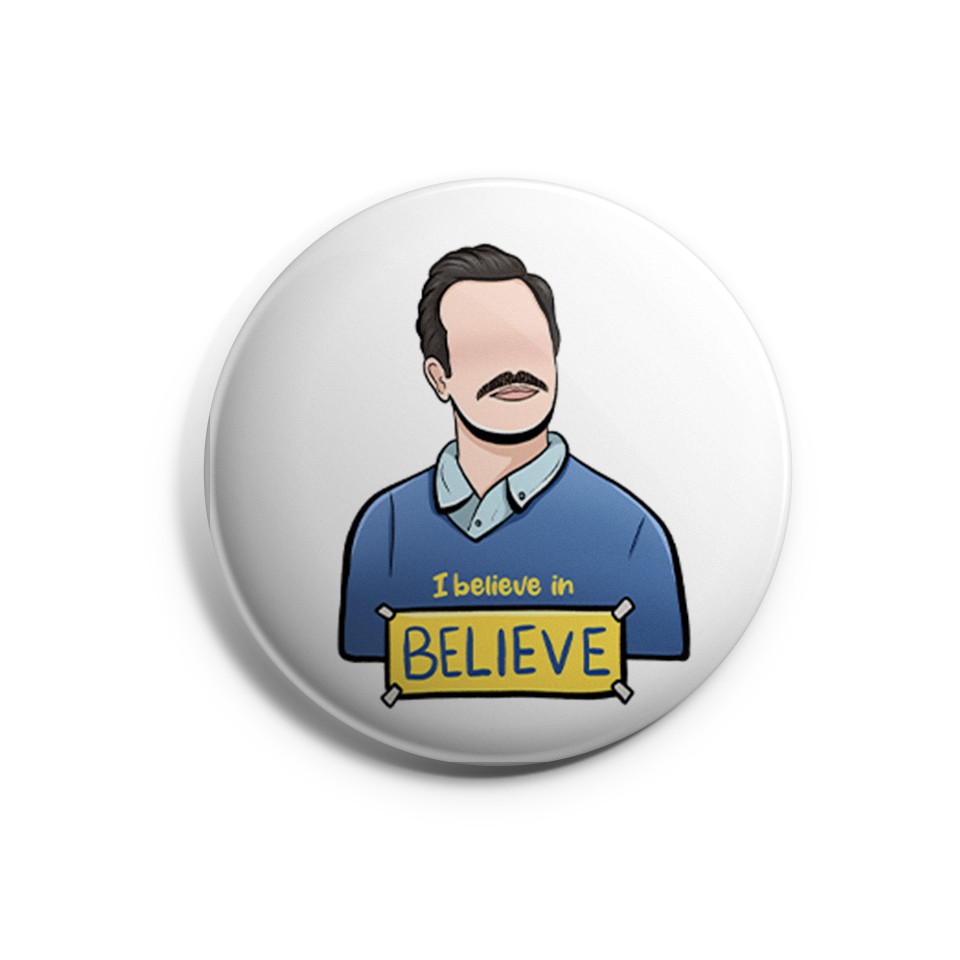 Botton Ted Lasso - Art Gaby Fernandes