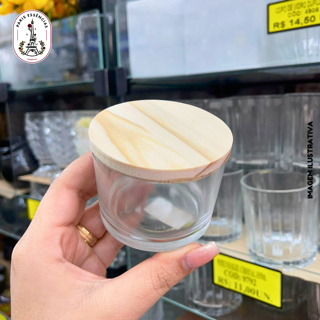 Pote Patê 155ml c/ Tampa Pinus - (un) - Paris Essencias