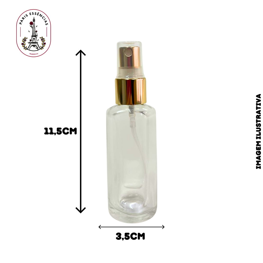 Vidro 30ml c/ Spray Luxo - (un) - Paris Essencias
