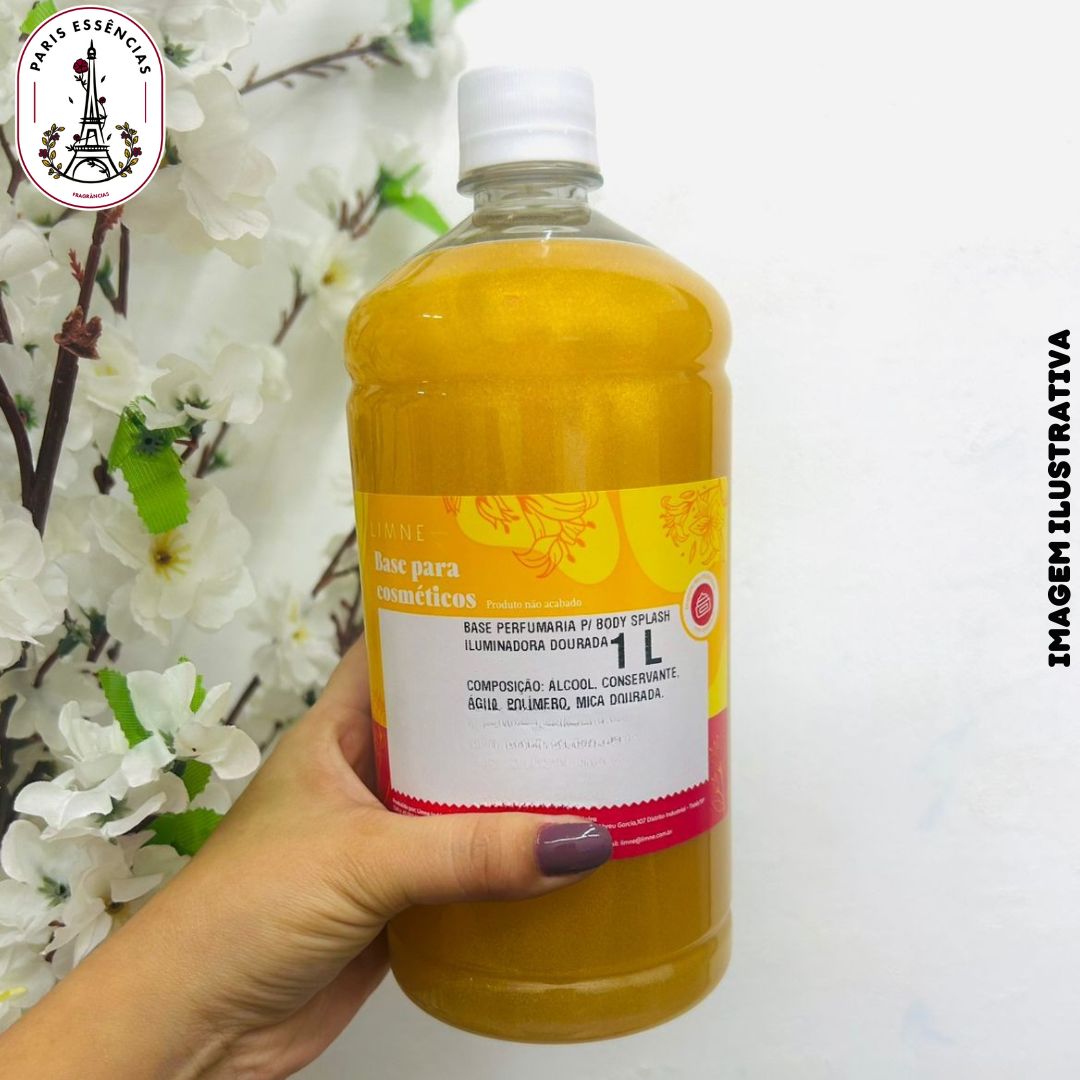 Base Perfumaria P/ Body Splash Iluminadora Dourada 1L - LIMNE - Paris ...