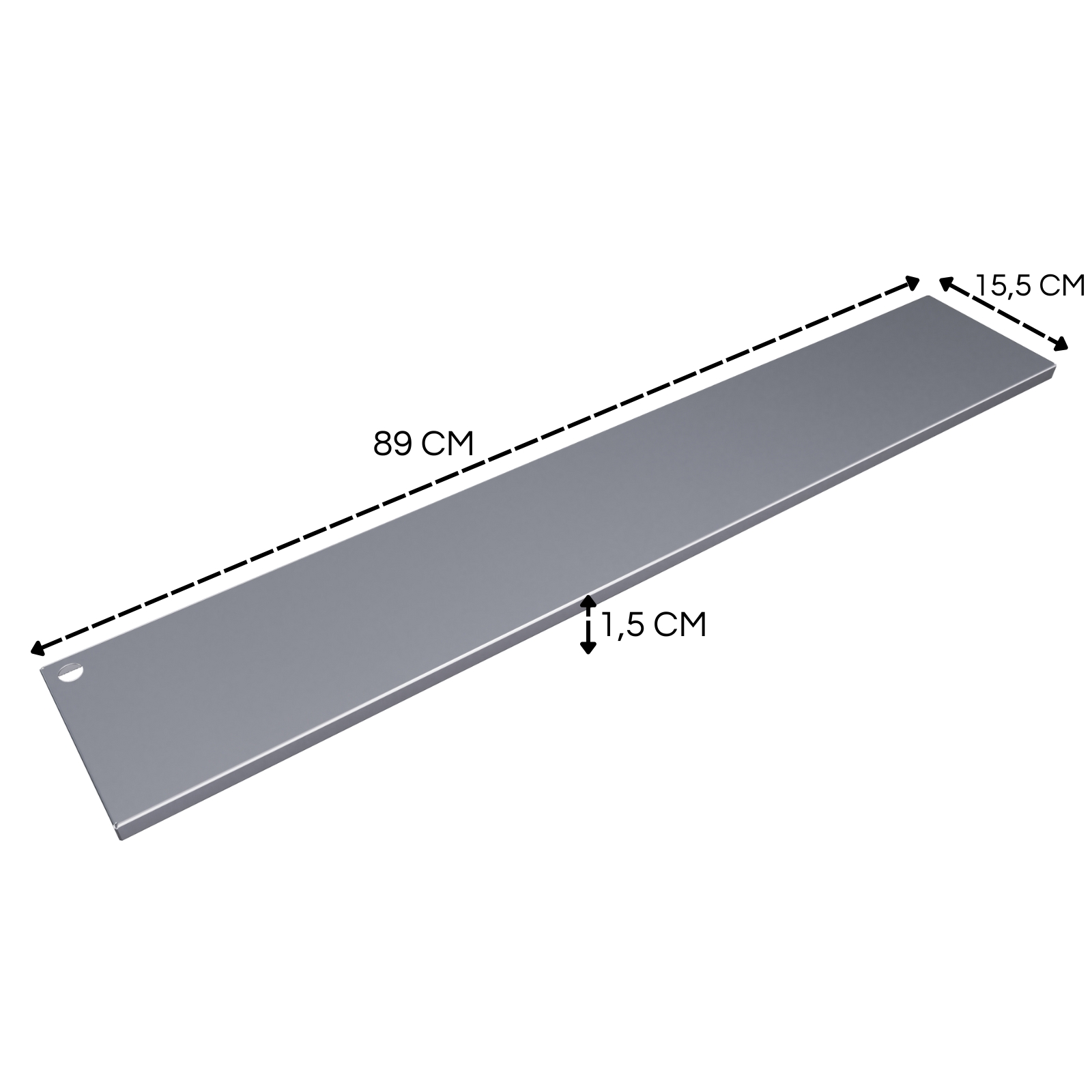 Calha Gourmet Inox Tamanho 19x92 + Tampa Ecosul - Ecosul Metais | Cuba ...