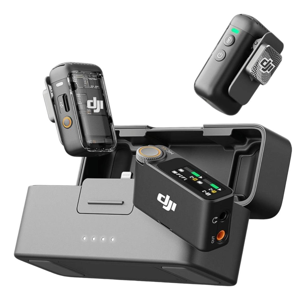 Microfone DJI Mic 2 (2 TX Microfone + 1 RX Receptor - Premier Drones ...