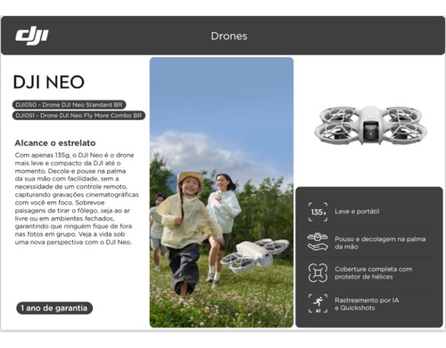 Drone DJI Neo Standard BR - DJI050 - Premier Drones - A Sua Loja de ...