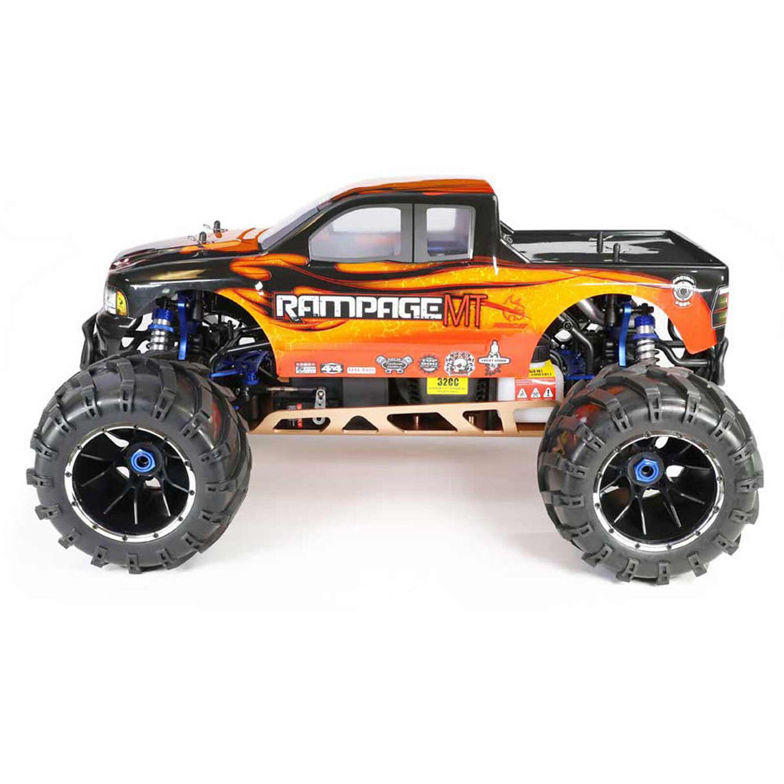 REDCAT RAMPAGE MT V3 1/5 GASOLINA 4X4 MONSTER TRUCK - LARANJA ...