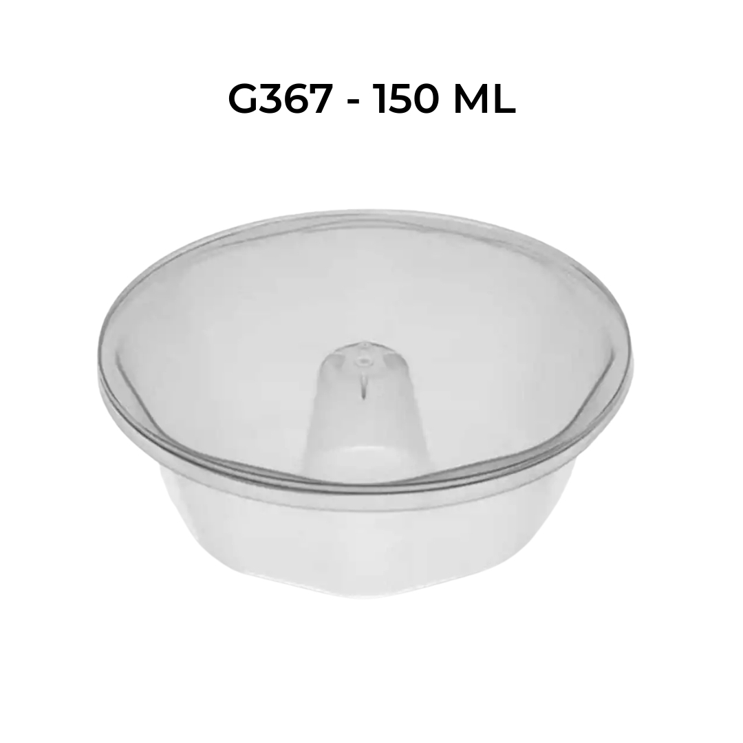 G367 - Embalagem Pudim 150ml Forneável Galvanotek 100 unidades ...