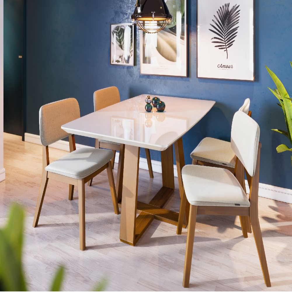 Mesa de Jantar Imcal Wood Barril - Casamais Moveis