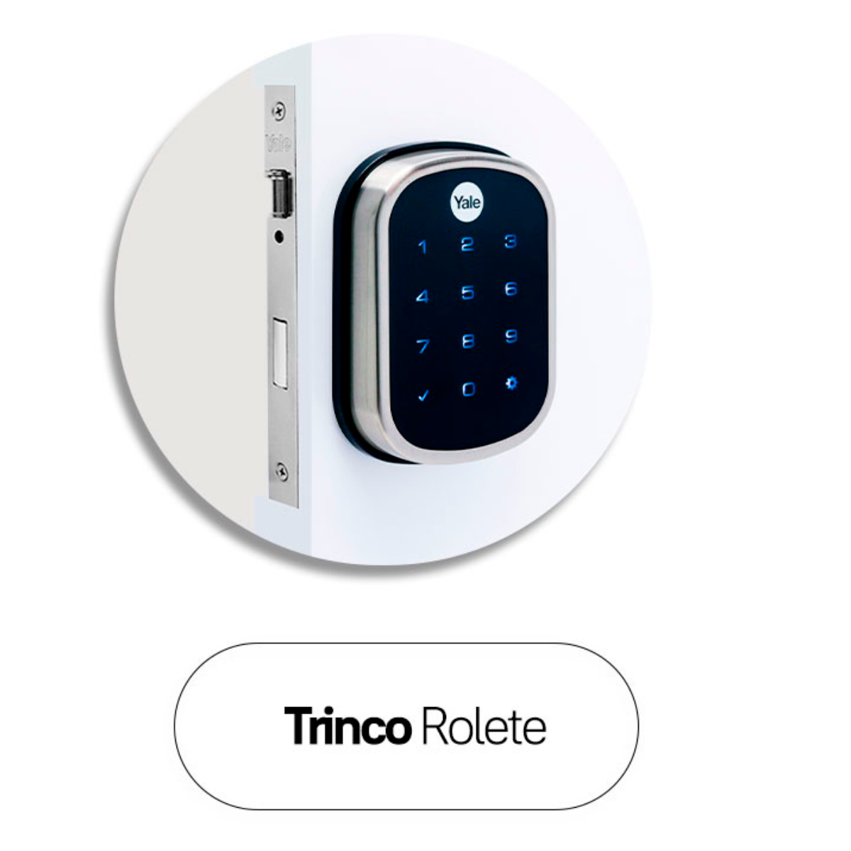 Fechadura Digital Eletônica YRD 256 Rolete com Senha Yale - Top Fechadura Eletrônica