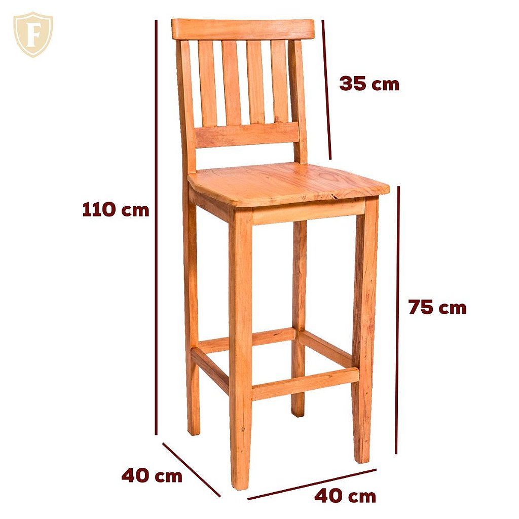 Kit 4 banquetas Rústicas em Madeira Maciça de Demolição - Fortaleza ...